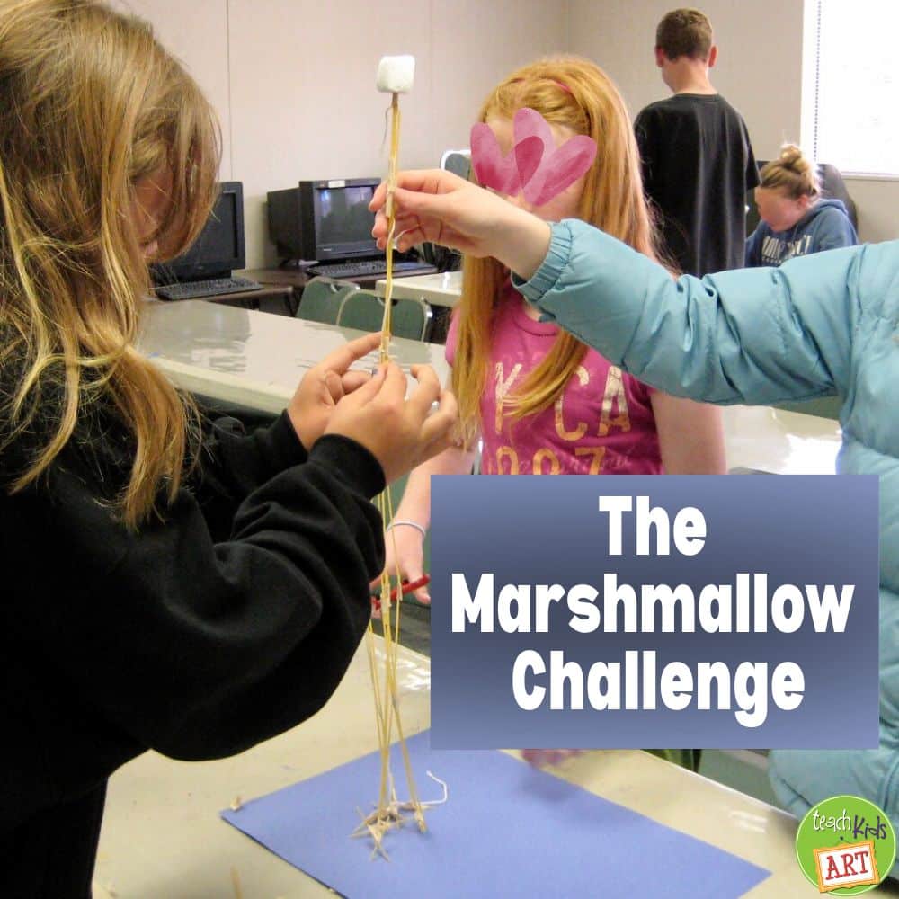 The Marshmallow Challenge • TeachKidsArt