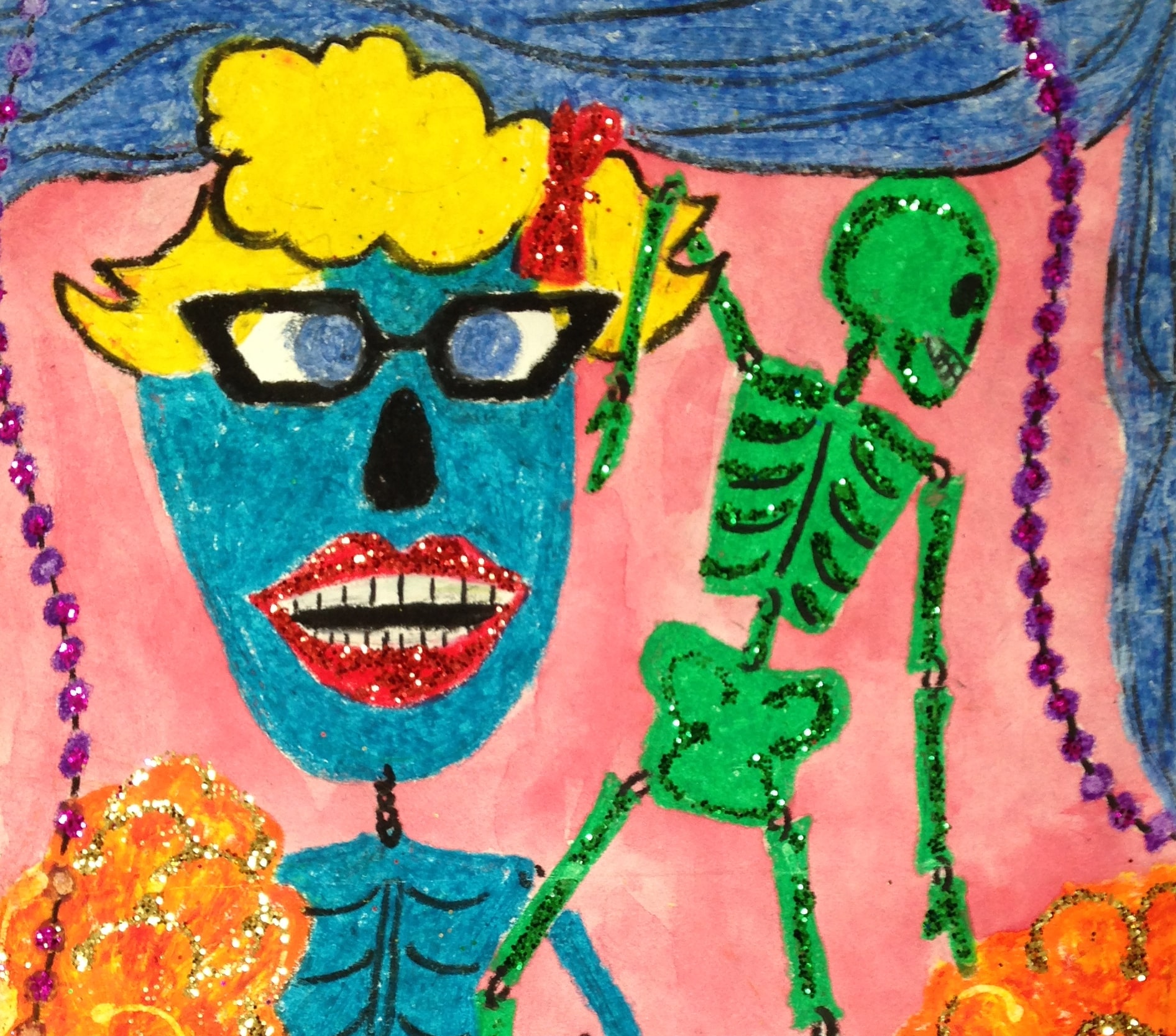 Day of the Dead - Ofrenda Painting • TeachKidsArt