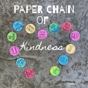 Paper Chain of Kindness • TeachKidsArt