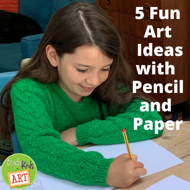 5 Fun Art Ideas with Pencil and Paper • TeachKidsArt