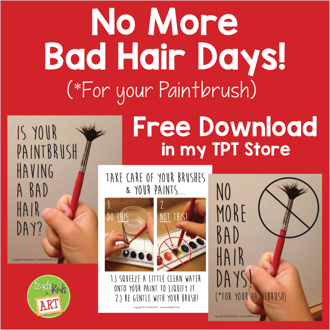 Better Paint Brush Habits for Kids • TeachKidsArt
